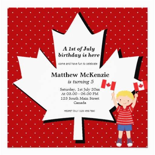 Custom Birthday Cards Canada Canadian Boy Cards Photocards Invitations