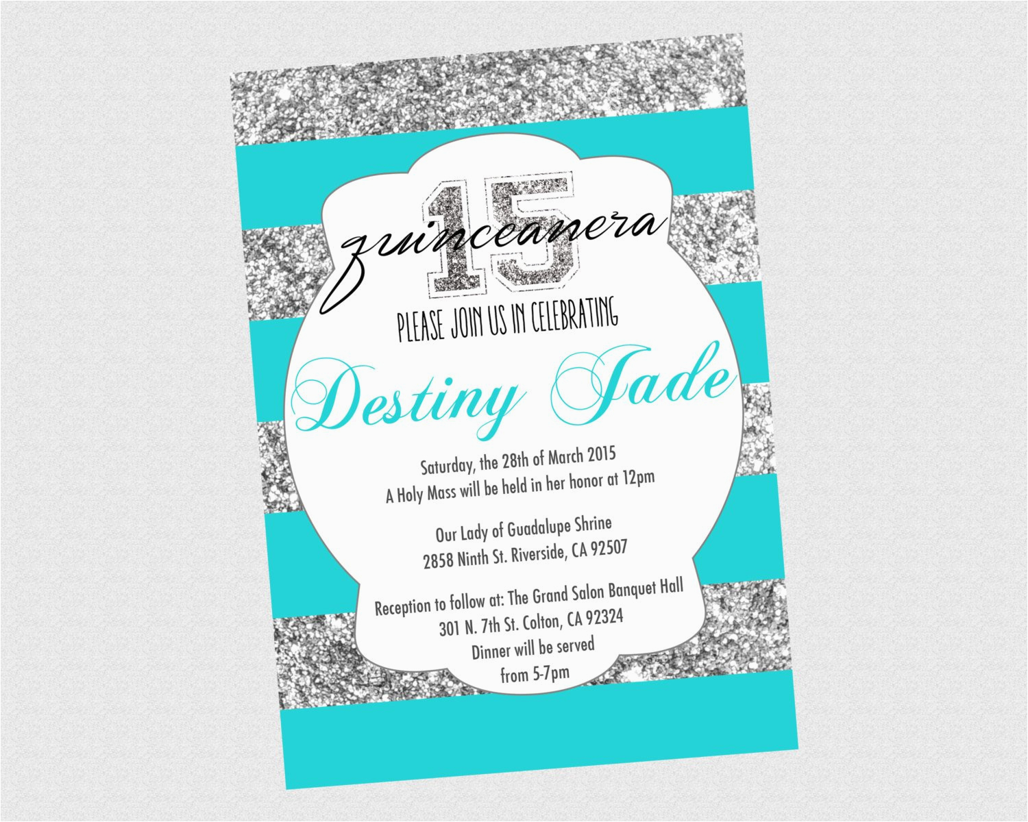 15th Birthday Invitation Wording Quinceanera 15th Birthday Invitation 