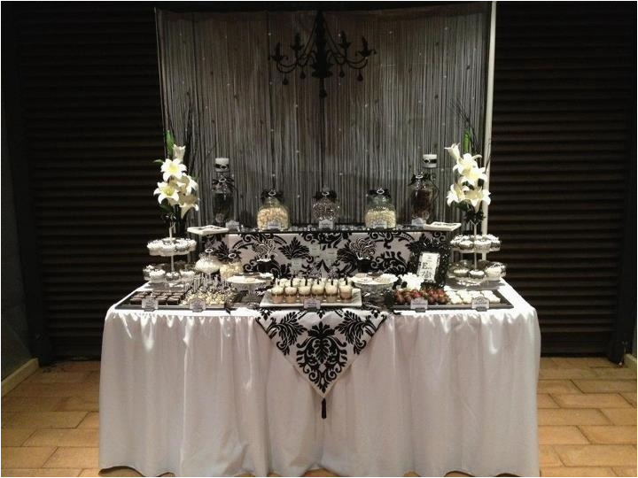 18th Birthday Table Decorations Black And White Elegant 18th Birthday 