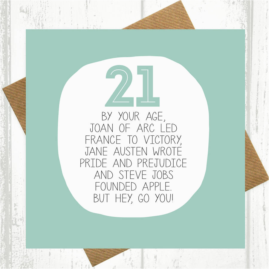  21st Birthday Card Ideas For A Boy Funny 21st Birthday Cards Card 