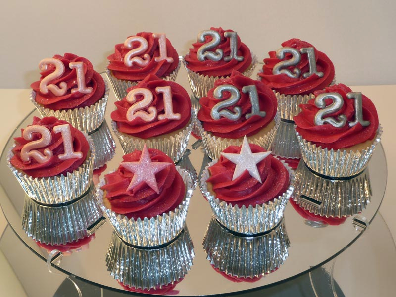 21st Birthday Cupcake Decorations 21st Birthday Cake And Cupcake Ideas
