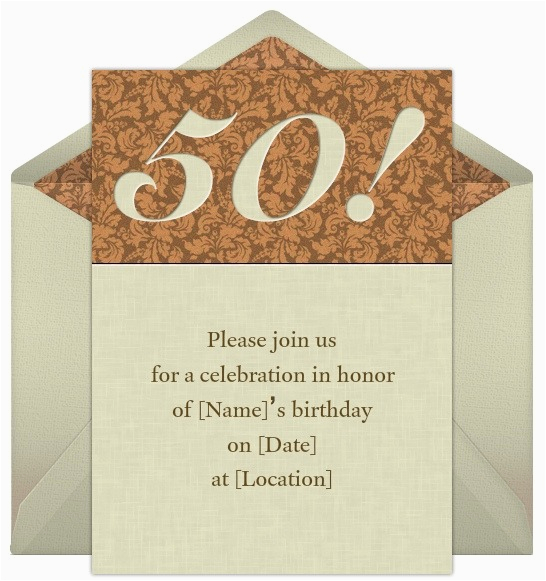 50th Birthday Invitation Sayings BirthdayBuzz