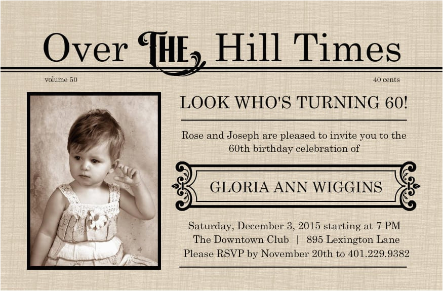 60th Birthday Invitation Wording Funny 60th Birthday Invitation Card 
