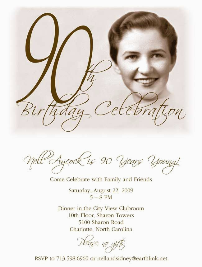 25 Ideas For 90th Birthday Invitation Wording Home Family Style And