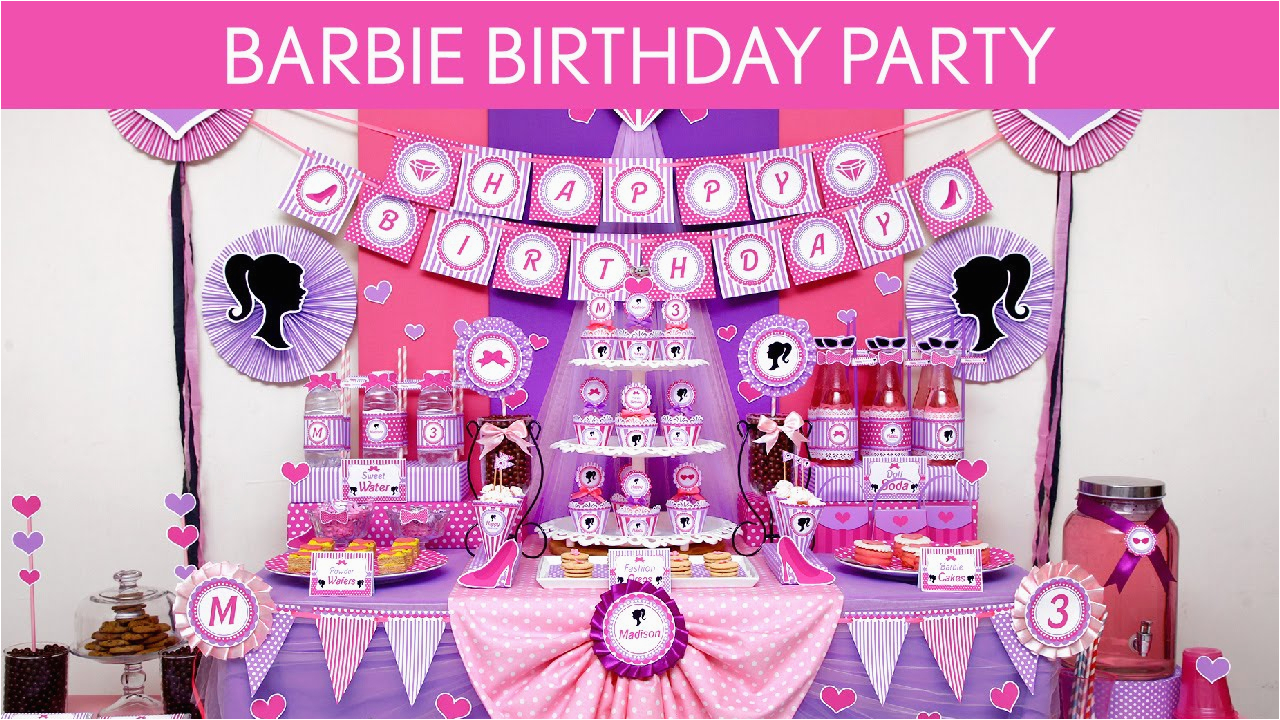 Barbie Decorations Birthday Party Games BirthdayBuzz