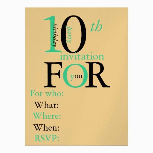 Birthday Invitation For 10 Years Old Girl BirthdayBuzz