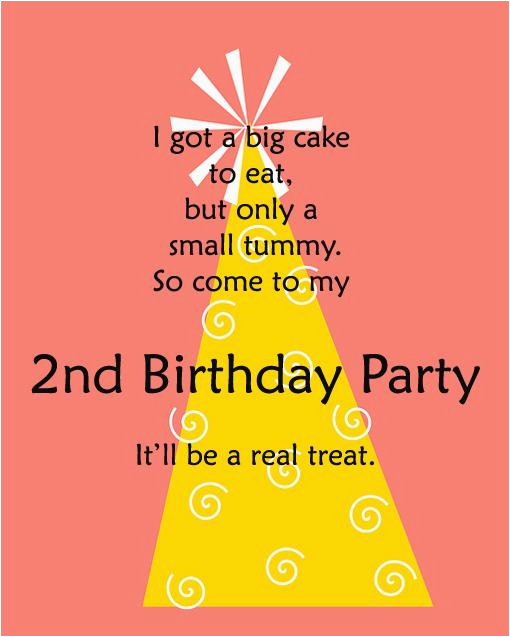 Birthday Invitation Message For Friends 2nd Birthday Invitations And 