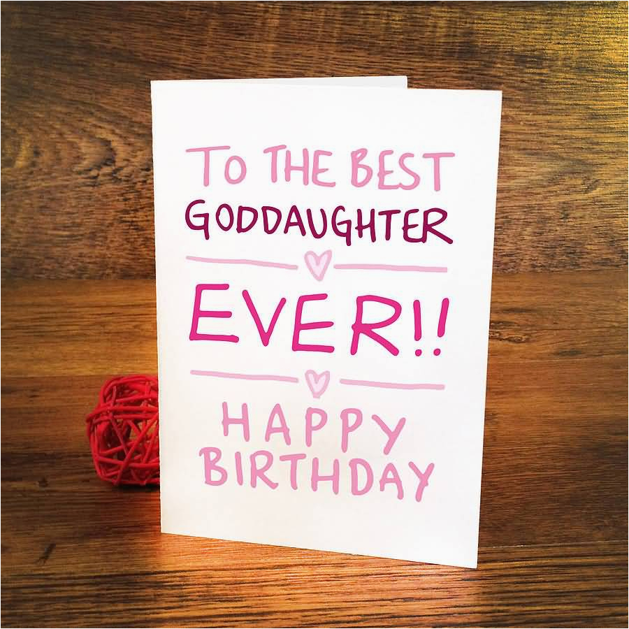 Goddaughter First Birthday Card Birthday Wishes For God Daughter Happy