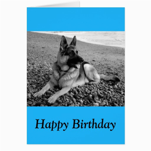 Happy Birthday Card In German Happy Birthday German Shepherd Puppy Dog