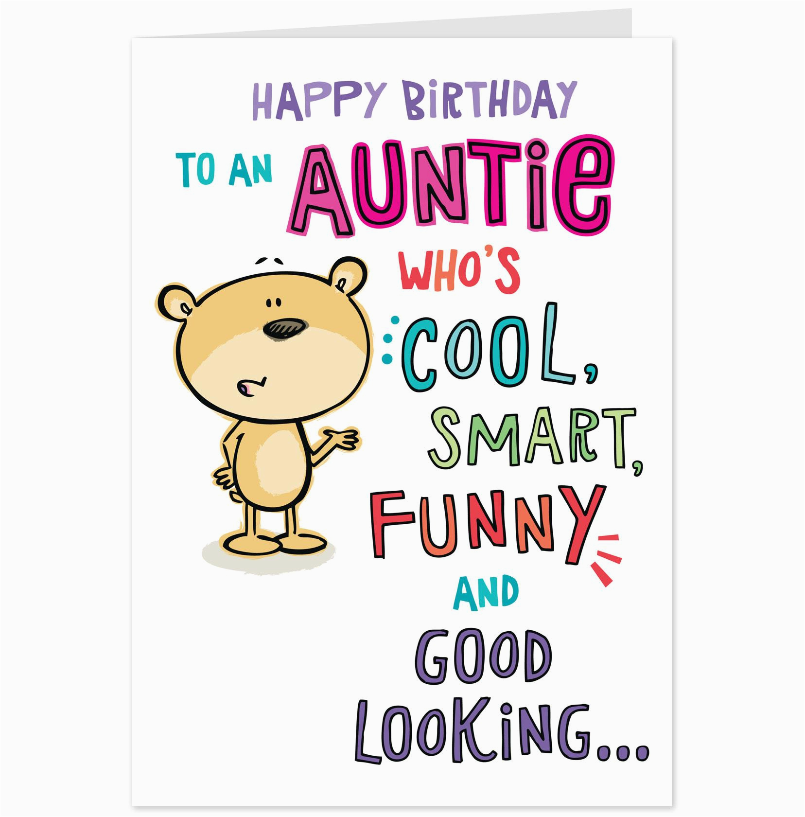 Birthday Card For Aunt Funny Humorous Happy Birthday Aunt Quotes