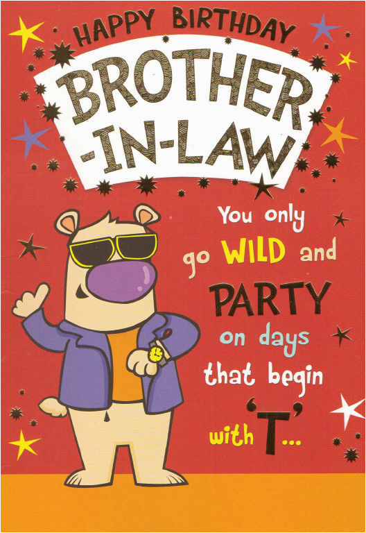 Funny Birthday Cards For Brother In Law Funny Humorous Brother In Law 