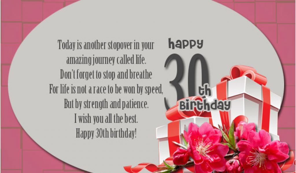 What To Write In A 30th Birthday Card 30th Birthday Wishes And Messages 